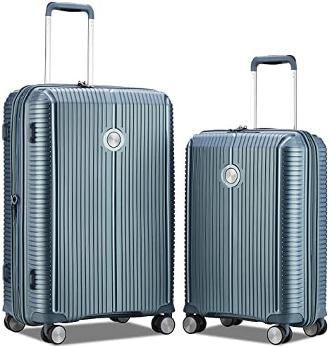 سعر VERAGE Rome Premium Hardshell Spinner Luggage, Bluish Green, 2 ...