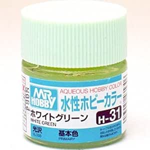 Amazon.com: MR HOBBY GUNZE AQUEOUS COLOR ACRYLIC H31 White Green MODEL ...