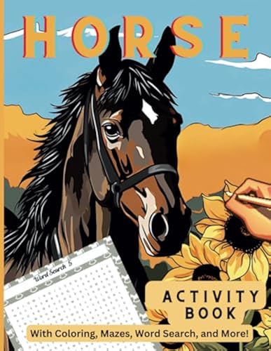 Horse Activity Book: 80 Activities and Fun Facts about Horses, Coloring ...