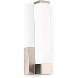 Wall Light ADA Wall Sconce with Opal Cylinder Glass in Brushed Nickel ...