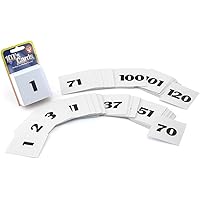Amazon.com: Hygloss Products Pocket Chart Number Cards, Numbered 1-100 ...