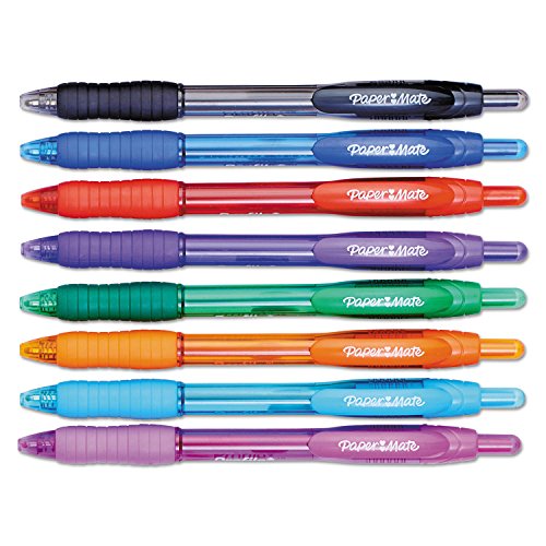 Paper Mate 1960662 Profile Ballpoint Retractable Pen, Assorted Ink ...
