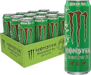 Amazon.com : Monster Dragon Iced Tea Green Tea 23oz (Pack of 12 ...