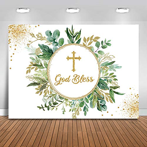 Mocsicka Baptism Backdrop God Bless Ceremony Baptism Decorations First ...