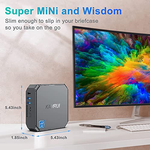 Mini PC Windows 10 Pro 64bit, 6GB DDR3 128GB SSD Mini Computer With ...