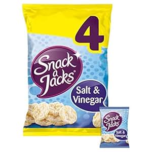 Amazon.com: Snack a Jacks Salt & Vinegar Rice Cakes 4 x 22g