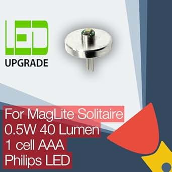 MagLite Solitaire LED Conversion/upgrade bulb for MagLite Solitaire ...