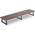 Amazon.com: TEAMIX 42 inch Large [Dual] [Monitor] [Riser],Rustic Brown ...