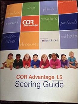 COR Advantage 1.5 Scoring Guide: Unknown: 9781573797245: Amazon.com: Books
