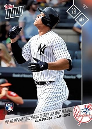 Amazon.com: 2017 Topps Now Baseball #94 Aaron Judge Rookie Card - Ties ...