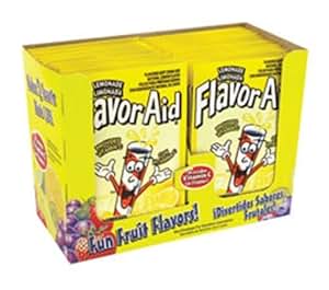 Amazon.com : Flavor Aid Drink Mix, Lemonade, 48-Count (Pack of 2 ...