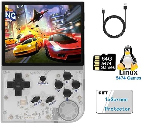 RG35XX Handheld Game Console 3.5 Inch IPS Screen Linux System Retro Video Games Consoles ...