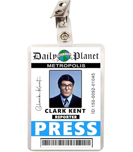 Daily Planet Press Pass Lois Lane