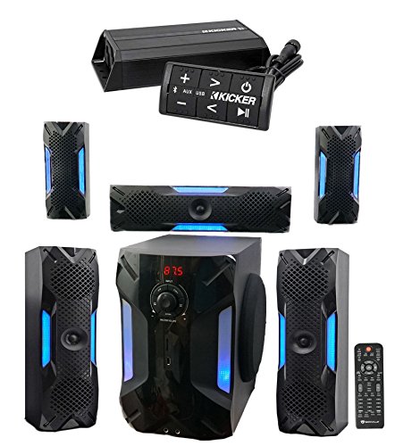 KICKER 42PXIBT1002 2-Channel Bluetooth Amplifier+Controller+Home ...