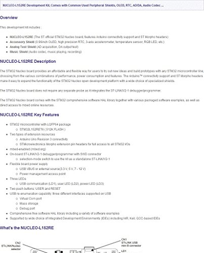 Buy Wavesahre STM32 Nucleo development Board NUCLEO-L152RE Development ...