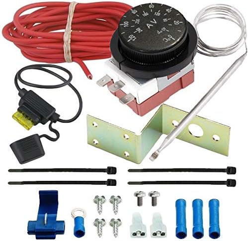 Amazon.com: American Volt Adjustable Electric Radiator Fan Thermostat ...