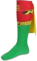Amazon.com: DC Comics Robin Juniors Knee High Cape Sock, Red, One Size ...