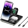 Amazon.com: GEEK FULLY 5 in-1 Wireless Charger Phone Charging Station ...