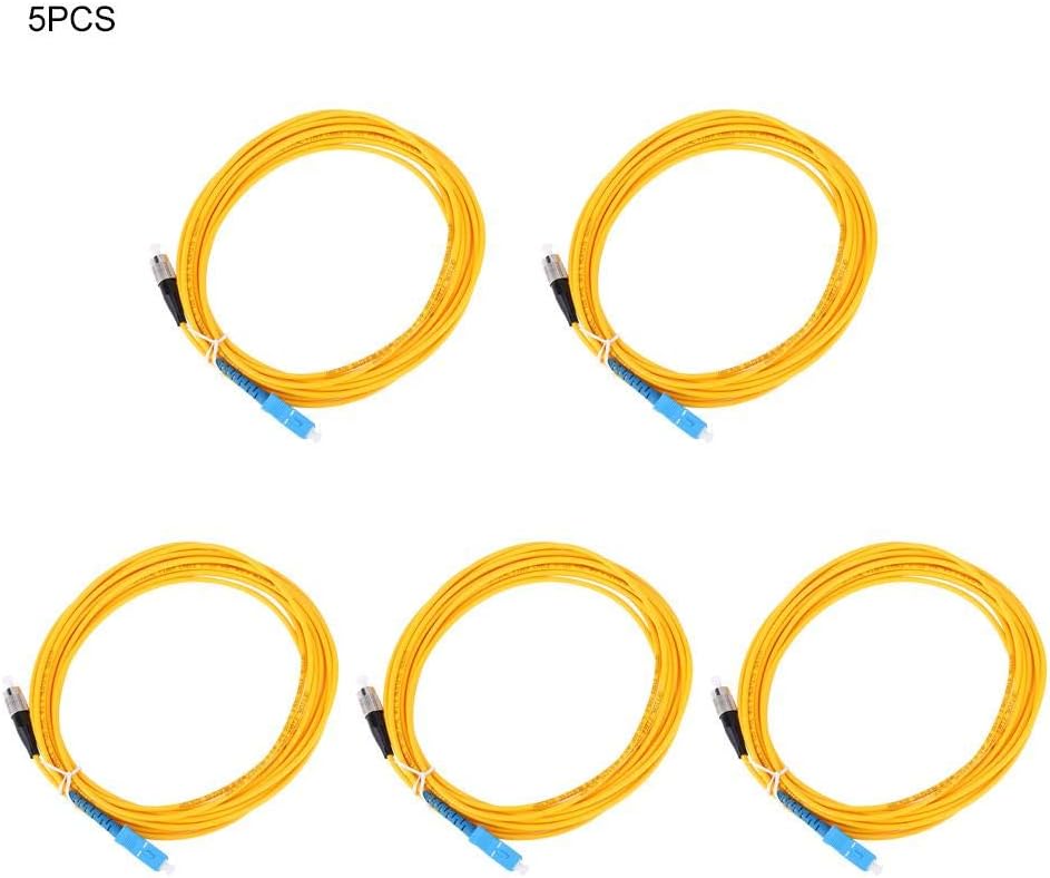 Fiber Jumper - 5PCS Fiber Jumper Single Mode Core Fiber Optic Cable 5M ...