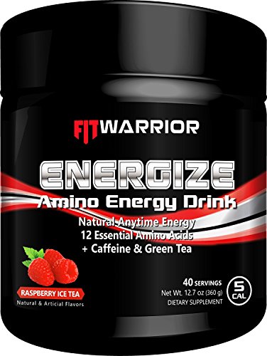 Buy ENERGIZE Amino Energy Drink [Raspberry Ice Tea] 40 Servings, Powder ...