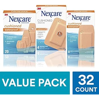 Amazon.com: Nexcare Active Bandages, Extra Cushion, Knee & Elbow, 8 ct ...