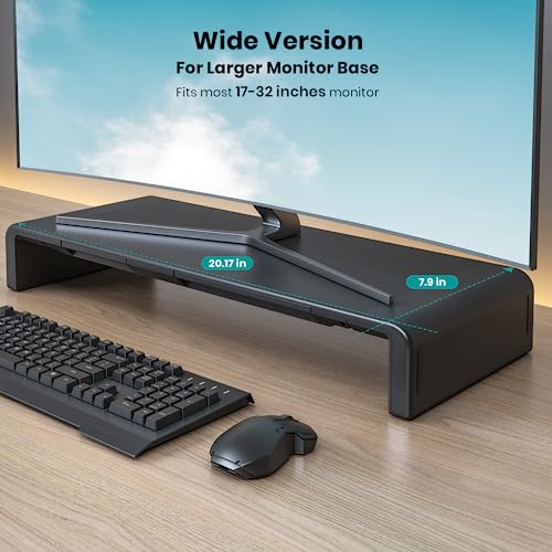 Monitor Stand Riser, Klearlook Foldable Computer Monitor Riser,Height ...