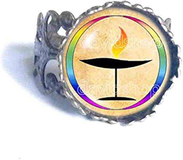 Fashion Jewelry Rainbow Flaming UU Flame Unitarian Universalist Chalice ...