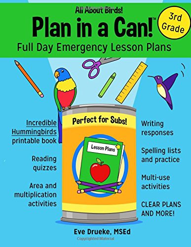 Plan in a Can! Full Day Emergency Lesson Plans for 3rd Grade: All About ...