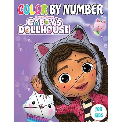 Gabby's Dollhouse Color By Number: Relaxing Coloring Liberia | Ubuy