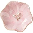 Amazon.com: Binoster Ceramic Leaf Jewelry Dish, Pink Key Tray, Modern ...