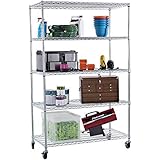 Amazon.com: TRINITY EcoStorage 5-Tier NSF Wire Shelving Rack with ...