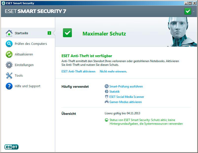 ESET Smart Security 7 - 3 PCs [Download] : Amazon.de: Software