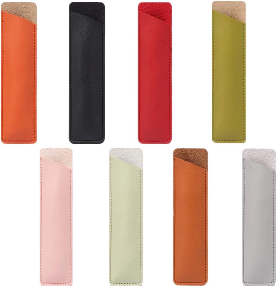 8 Pcs Pen Cases Retro Leather Pen Cases Protective Fountain Pens Case ...