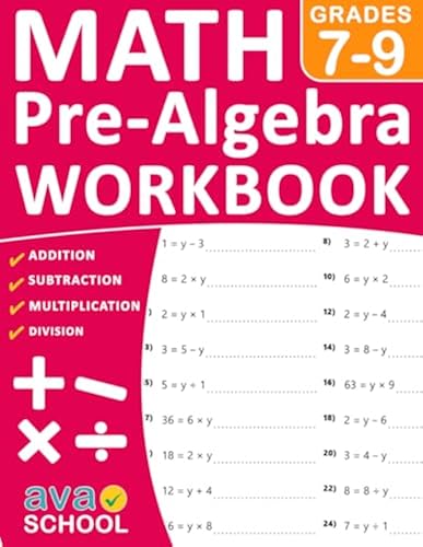 Math Worksheets Grade 6 Pre Algebra Pre Algebra Practice Problems With