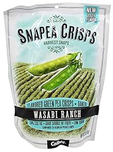 Amazon.com: Harvest Snaps - Snapea Crisps Wasabi Ranch - 3.3 oz (pack of 3)