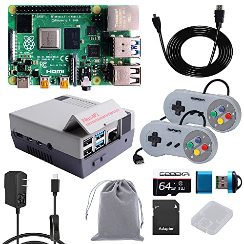 GeeekPi Raspberry Pi 4 8GB Starter Kit - 128GB Edition, with Raspberry Pi 4 Case with Fan ...