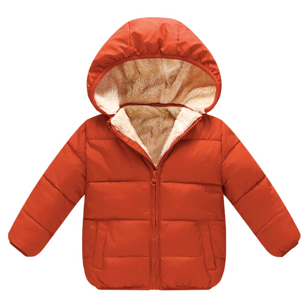 Baby Girls Boys' Winter Fleece Jackets with Hooded Toddler Cotton Dress Warm Lined Coat Outer ...