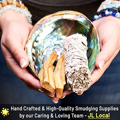 Sage Smudge Kit - White Sage, Palo Santo, Abalone Shell, Smudging ...