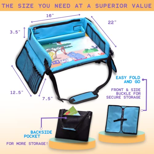 Kids Travel Tray, Car Seat Tray, Travel Tray for Kids Car Seat, Toddler ...