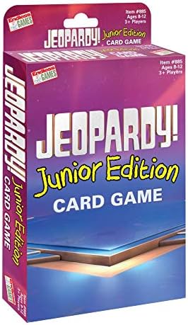 Jeopardy Card Game - Junior Edition - Travel Sized Quiz Competition ...