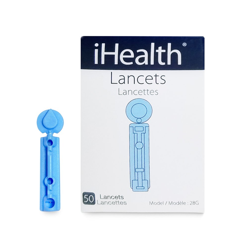 iHealth Smart Wireless Gluco Monitoring with 100 Test Strips, 100 ...