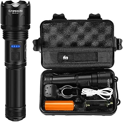 LED Torch,Camxon LED Tactical Flashlight, Flashlights 1200 Lumens with ...