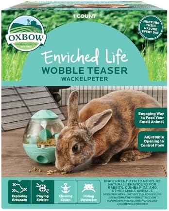 Oxbow Enriched Life Wobble Teaser - Rabbit Toy, Guinea Pig Toy, Hamster ...
