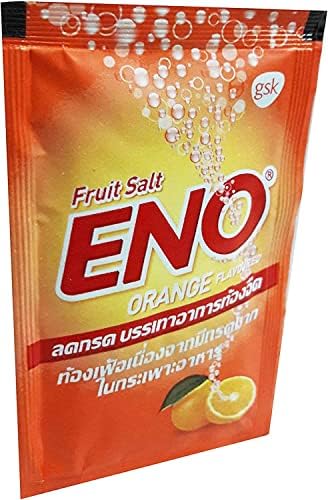 ENO, 10 Packs of ENO Sparkling Antacid Relief (Orange Flavoured, Fruit ...