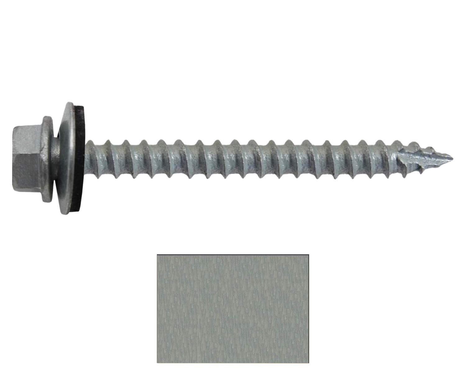 #14 Metal Roofing Screws: (250) Screws X 2-1/2" Galvanized Hex Head ...