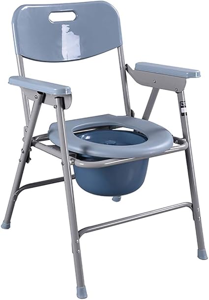 Amazon.com: FDCJK Bedside Commode Adjustable Height Folding Bedside ...