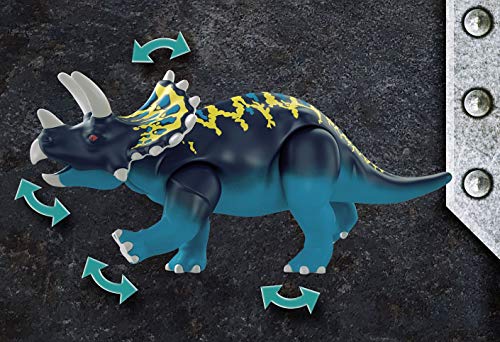 PLAYMOBIL Dino Rise Triceratops: Battle for The Legendary Stones ...