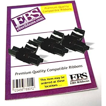 Amazon.com: SHARP EL-1801V Ink Rollers - 3 Pack - Black Red Compatible ...