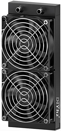DIYhz Water Cooling Computer Radiator, 12 Pipe Aluminum Heat Exchanger ...
