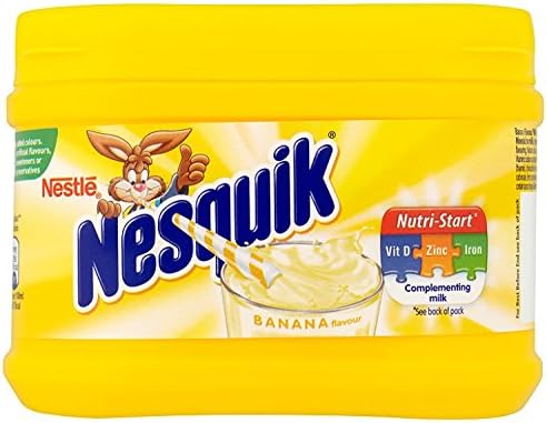 Nestle Nesquik Banana Flavour Milkshake 300 g, Pack of 10: Amazon.co.uk ...